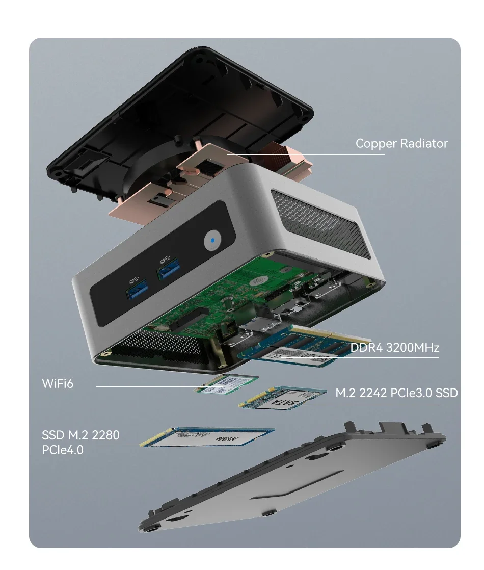 XCY Mini PC Intel Core 12th I5 I7 - Versatile and Powerful