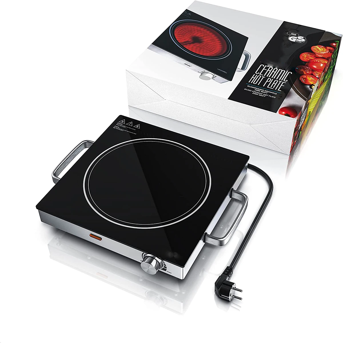 Ceramic Cooker Electric Infrared Glass Panel With Knob Usage For Home ...