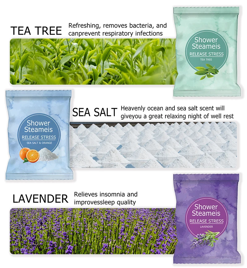 Private Label Organic Shower Tablets - Aromatherapy Gift Set