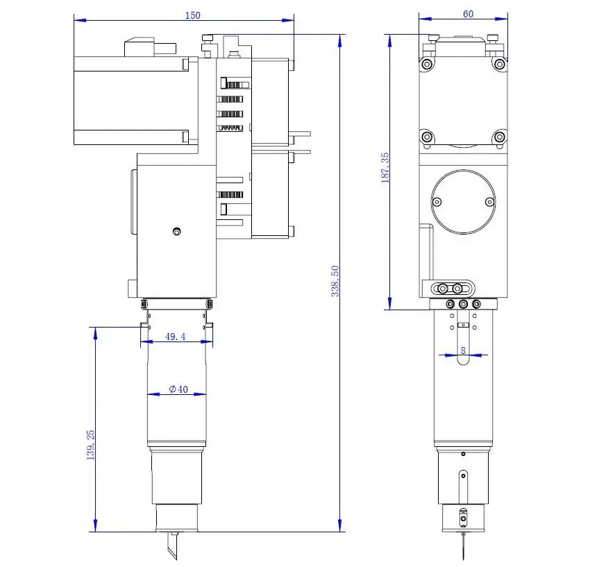 400w Powerful Electrical Tangential Oscillating Knife Tool With Air ...