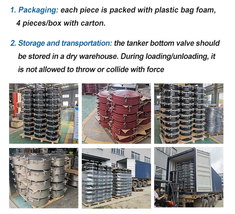 Aluminum Alloy Quick Opening Manhole Cover for Cement Tanker
