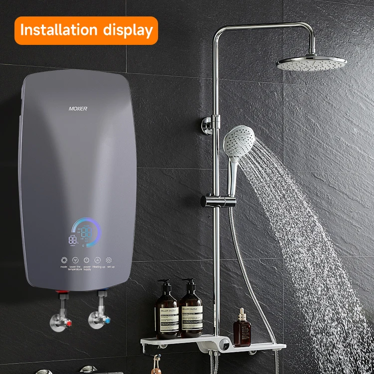5s Heating High Quality Electric Tankless Water Heater 220v Instant Hot Water For Bathroom ...