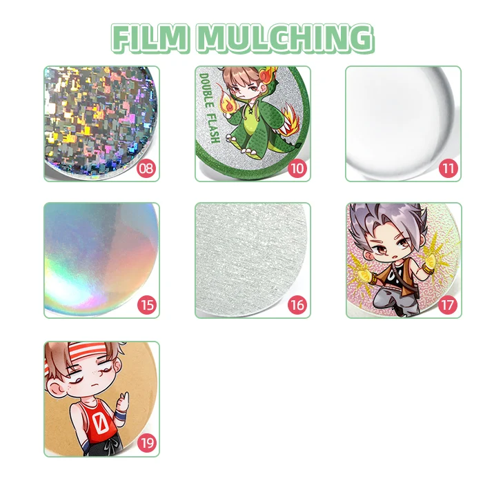 Custom Holographic Badge - Vograce Logo & Button Design