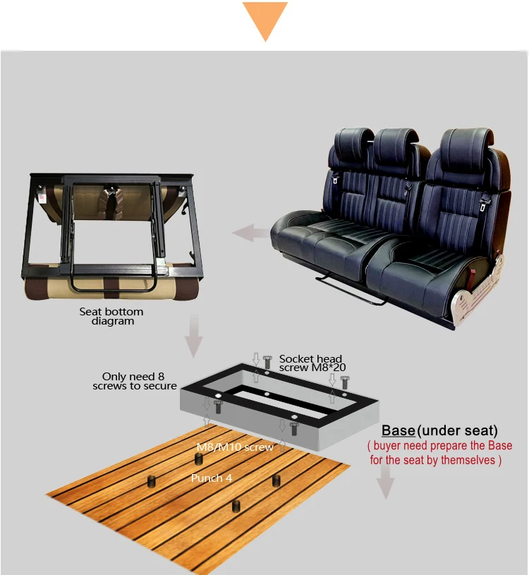 Customized RV Bed Seat - Luxury Motorhome Comfort