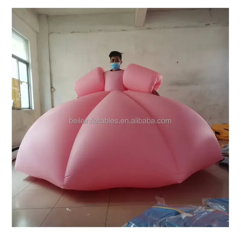 Beile Custom Quality Inflatable Pink Dress Pvc Princess Dress For Party ...