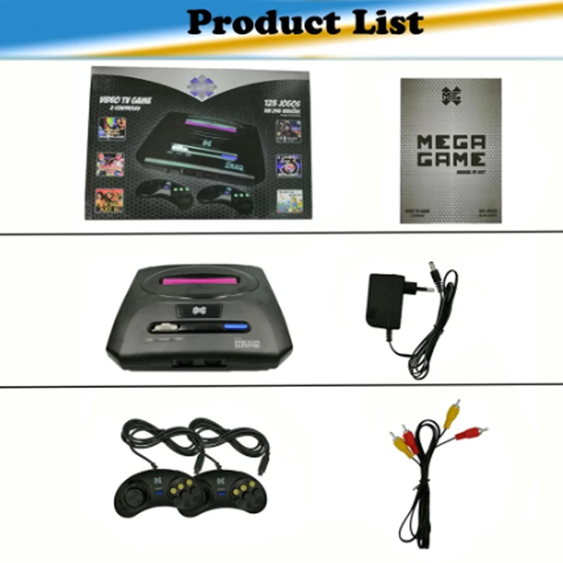 16 Bit Mini Video Tv Game For Segas Md 2 Console Av Output Super ...