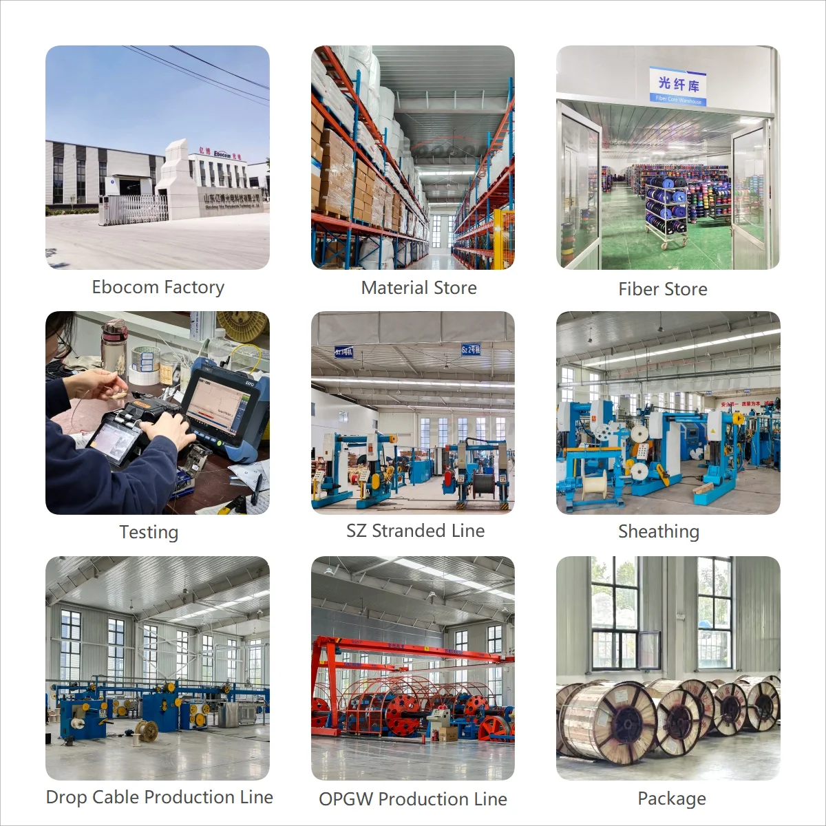 OPPC fibra optica electrico compuesto de fibra optica de bajo voltaje ...