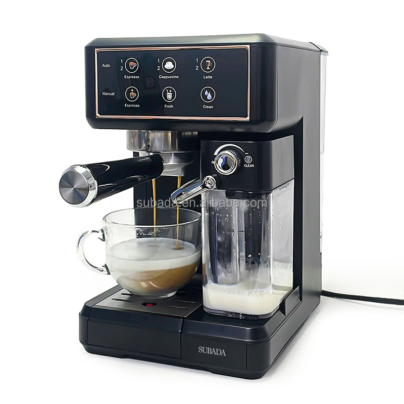 Automatic Italian Espresso Coffee Maker Big Touch Screen High Pressure ...