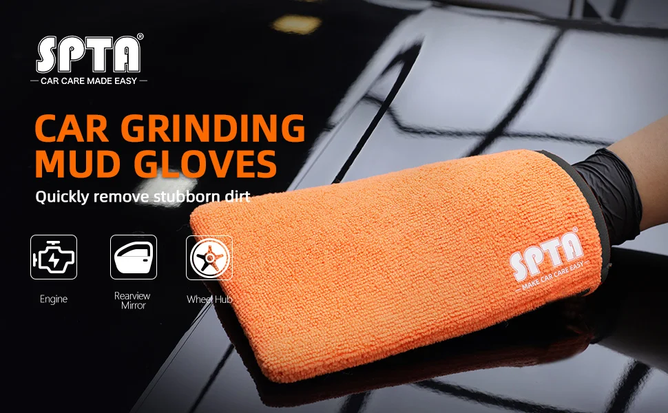 SPTA CB307 Car Clay Mitt 210*145*13mm Black&Orange With Clay ...