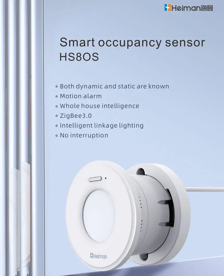 Heiman Ceiling Type Tuya Zigbee Human Presence Sensor Smart Motion ...