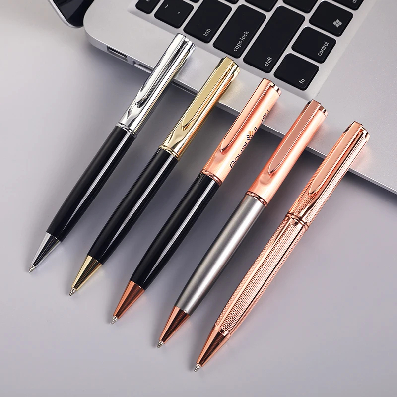 Shuli Kalem Private Label 1.0mm Latest Metal Stationery Black Rose Gold ...