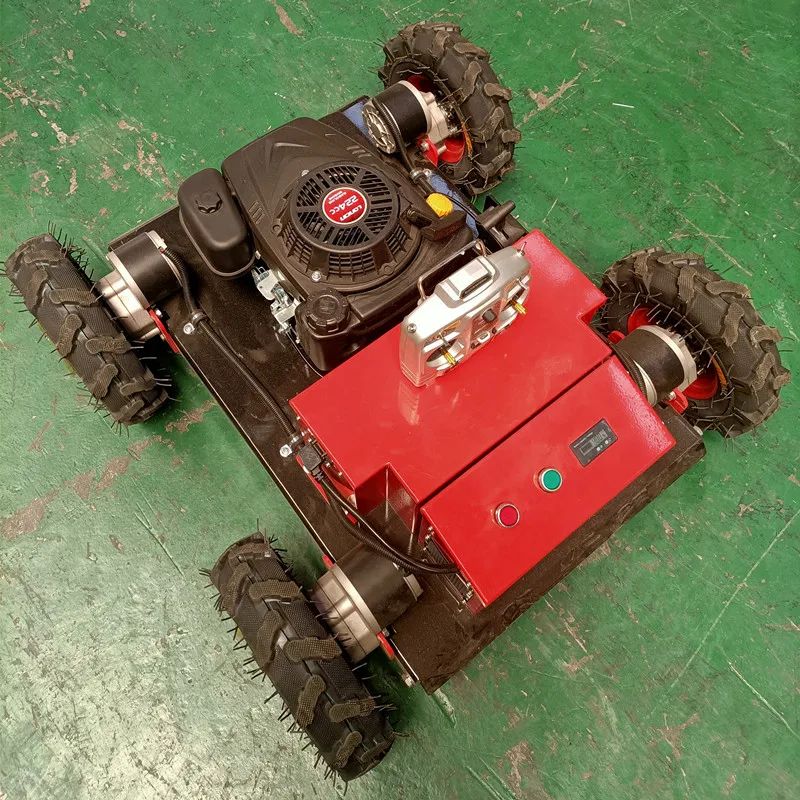 Robot Remote Control Electric Lawn Mower Tractor 9HP Turn Smart Mower ...