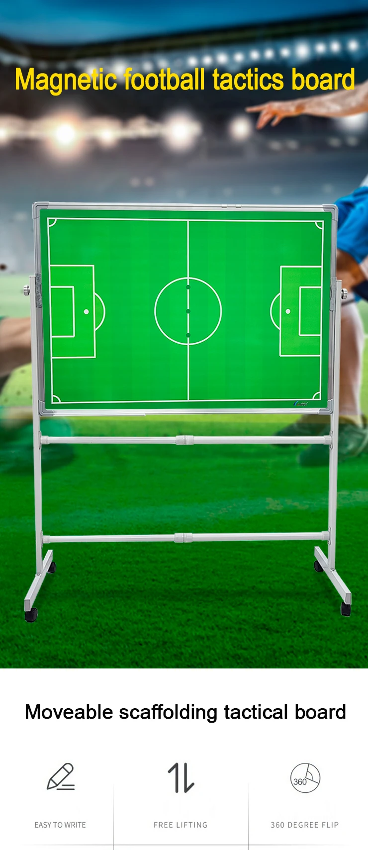 Mock Soccer Field coach Tactical Instruction Instructs Large Size ...