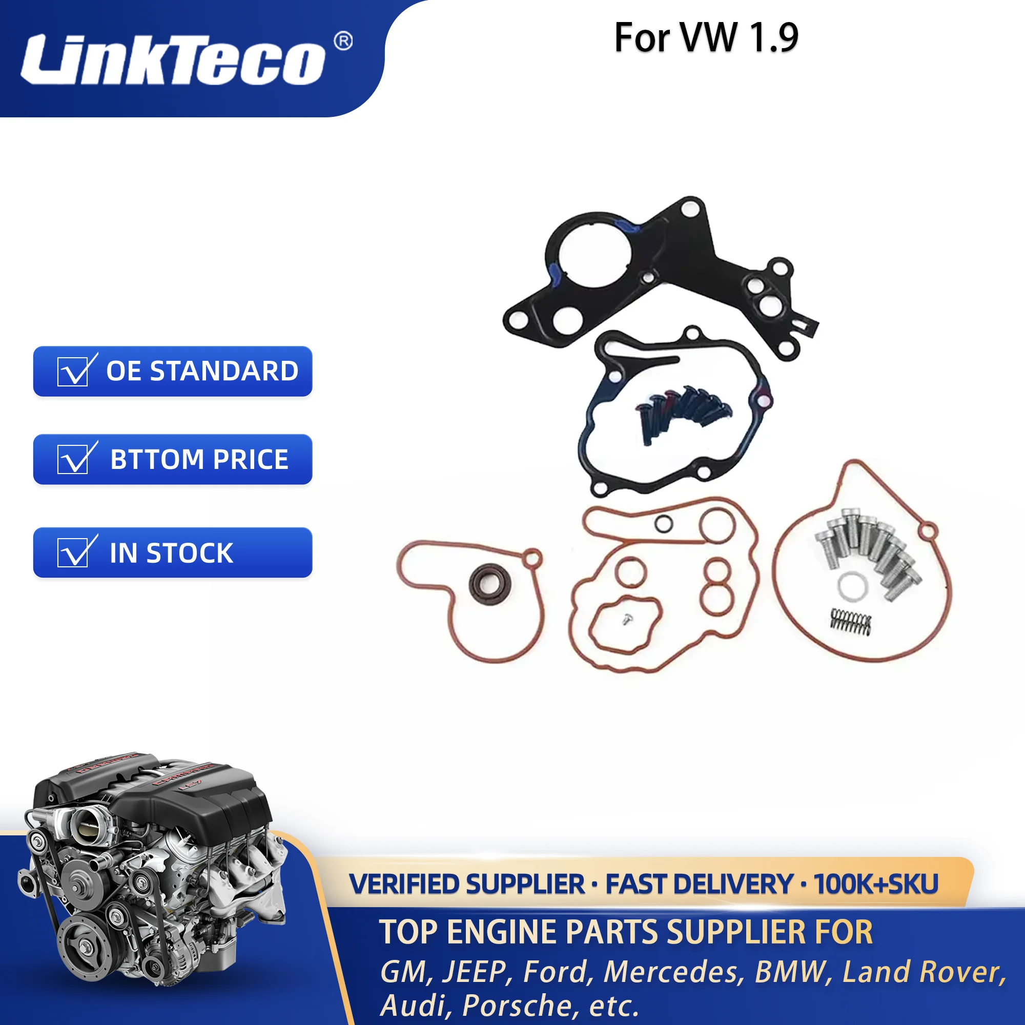 Alibaba.com: Linkteco 038145209A Vacuum Fuel Tandem Pump Repair Kit for ...
