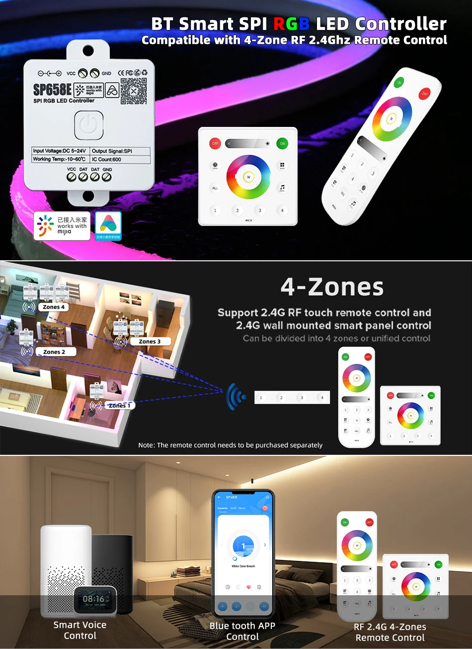 Smart Dimmer Module - SP658E RGB LED Controller