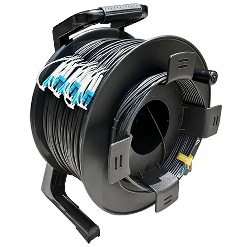 Portable Tactical Fiber Optic Cable Reel Drum 4G/WiFi Network Armored ...