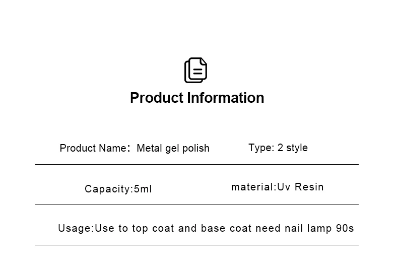 As Metal Chrome Effect Platinum Gel Liner Nail Art 8ml Soak Off Uv Led ...