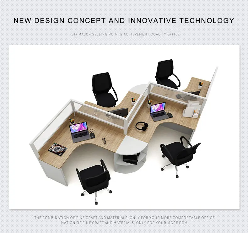 New Arrival Modular W Shaped Corner Desk Workstation - Modern Eco ...
