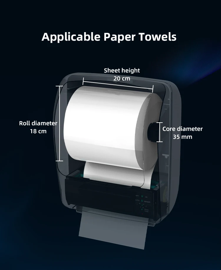 Commercial Luxury Dispensador De Papel Wall Mounted Touchless Jumbo ...