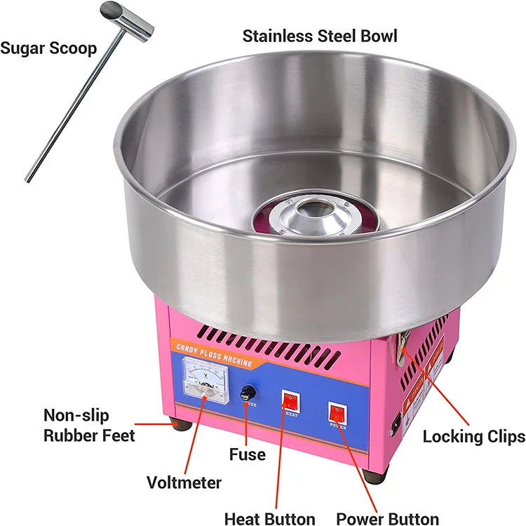High Quality Flower Sugar Cotton Candy Floss Machine Maker Commercial ...
