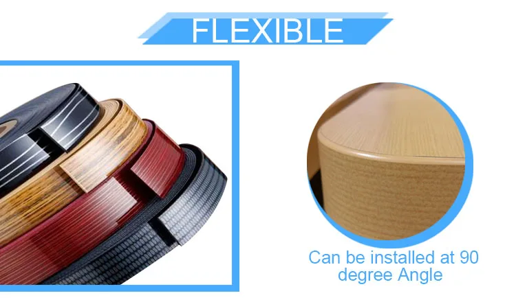 TOCO Wood Grain PVC Banding Table Edging Trim - Flexible & Stylish