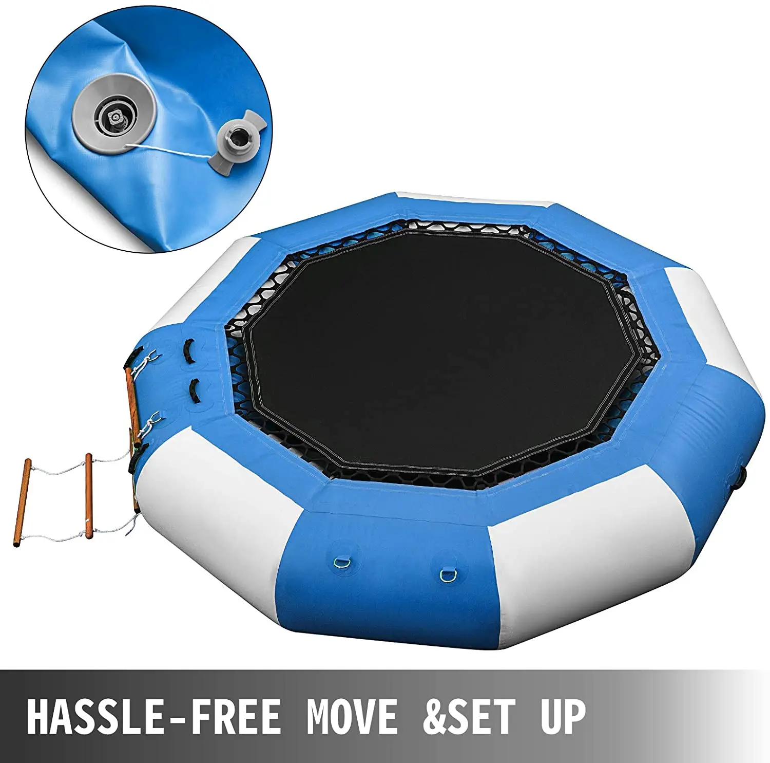 Floating Island Pool Pvc Boat Dock Outdoor Inflatable Bouncer Water ...