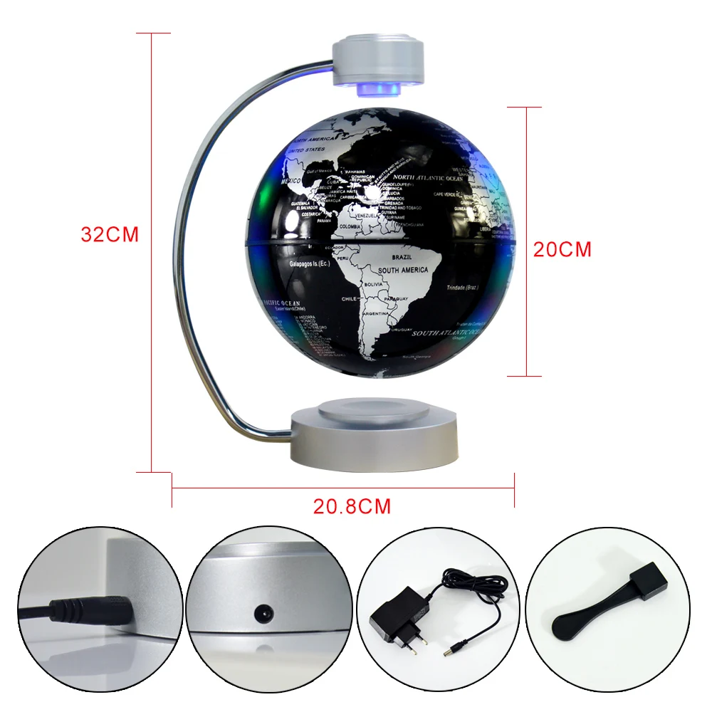 Unique Magic Magnetic Levitating Rotating Globe In Classroom With Bend ...