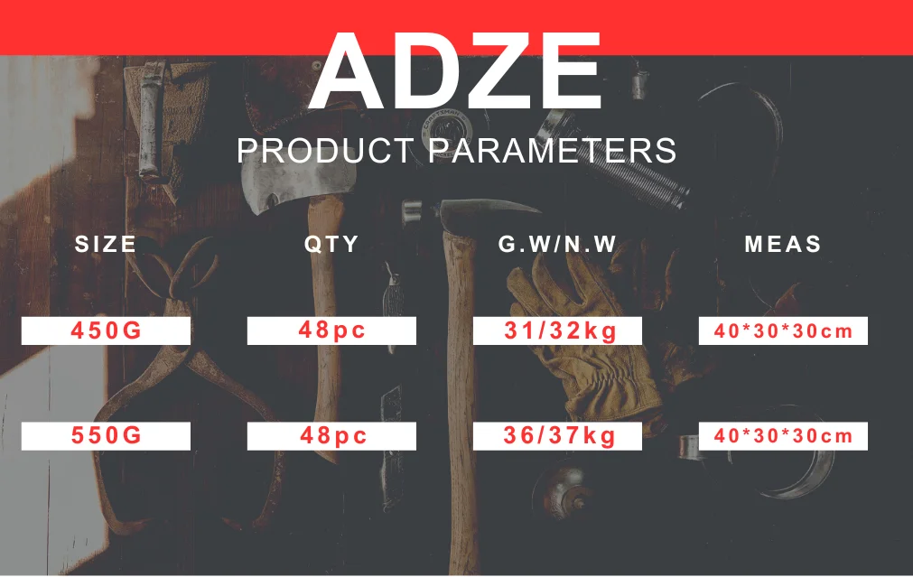 Adze Turkish Hammer Tools Magnum Hammer Axes Wood Handle 450 550 High ...