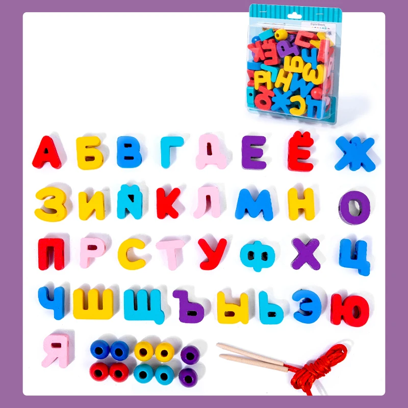 Educational Toy Kids Learning Letter Building Block Digital Calculating ...