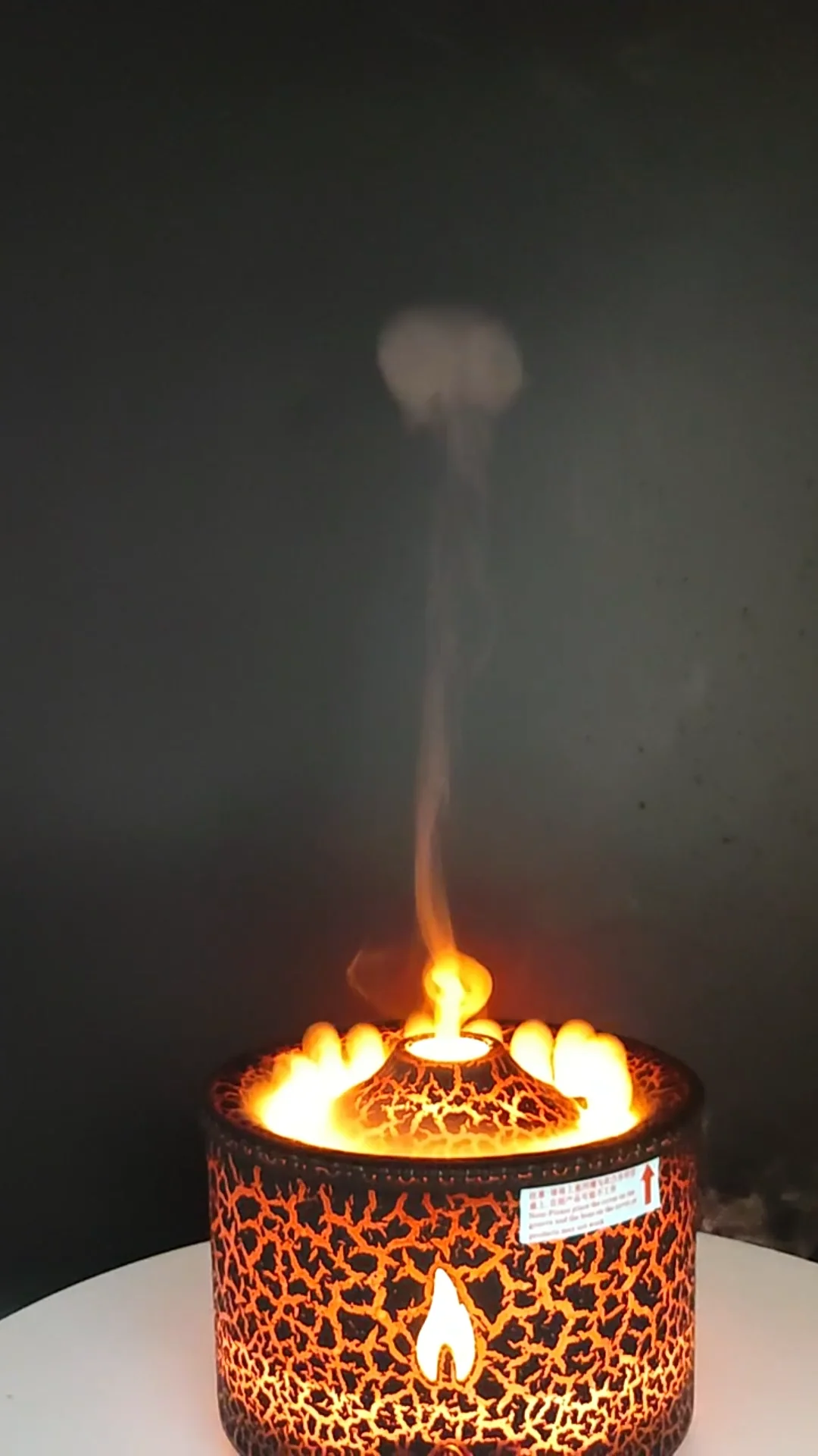 Volcano 3d Flame Ultrasonic Aroma Diffuser 360ml Volcano Jellyfish ...