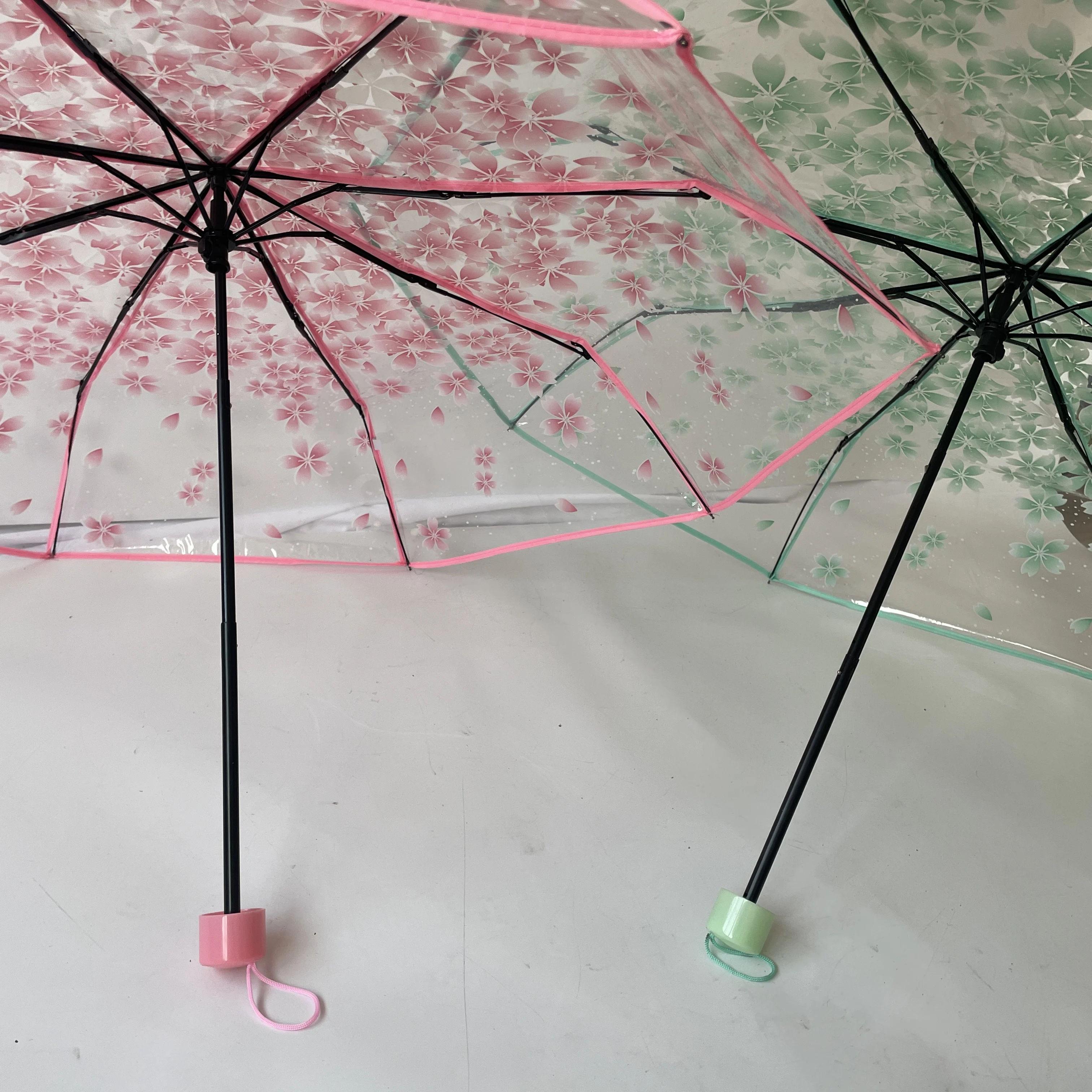 Manual Open and Close POE Transparent Strong Water Repellent Romantic ...