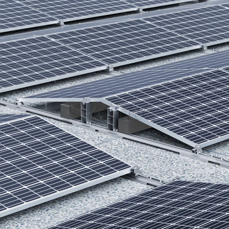 Kseng Solar Mounting System Flat Roof Aluminum Roof Mount Solar Racking ...