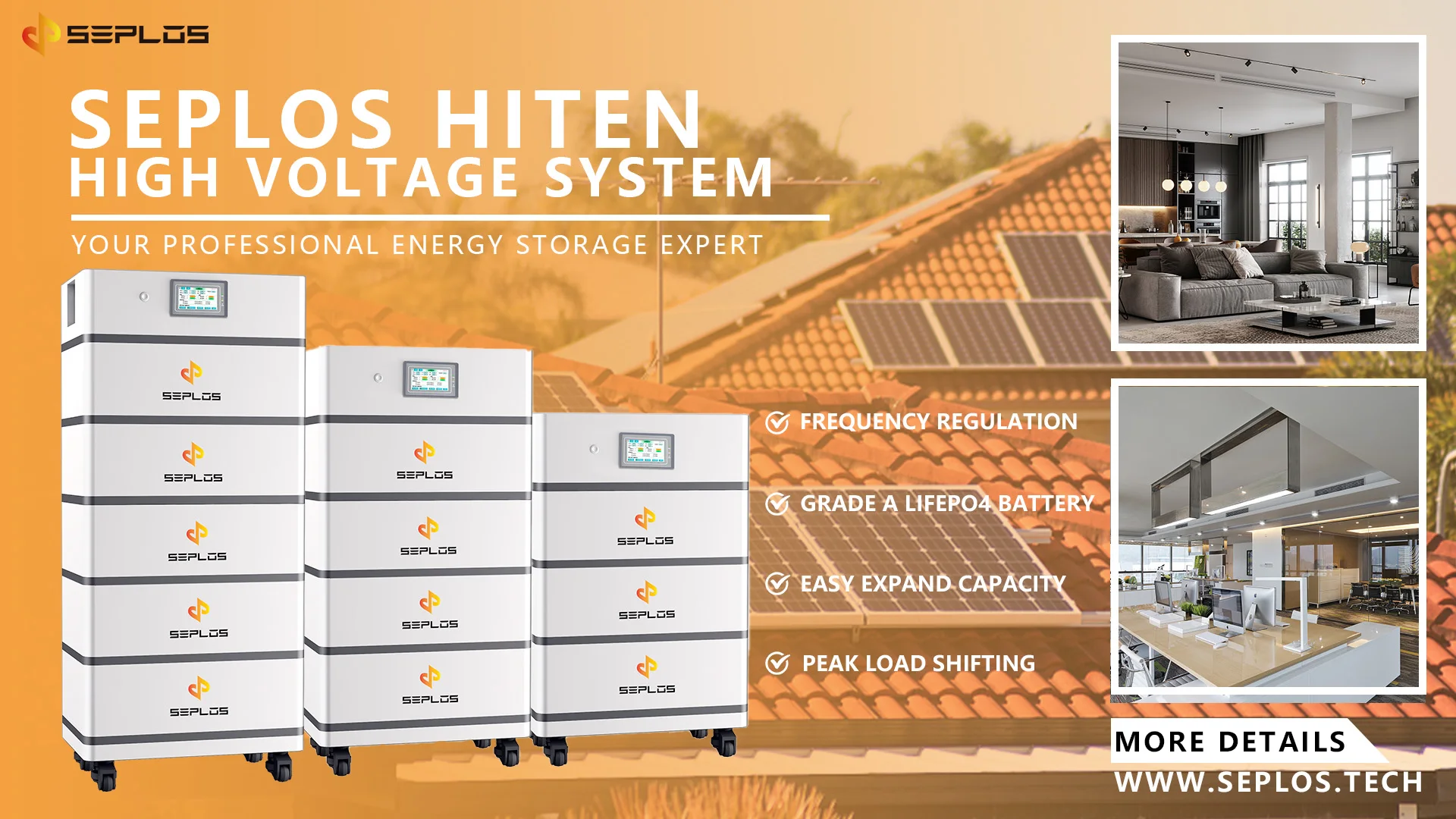 Seplos 512v 28kwh Lithium Iron Phosphate Lifepo4 Battery Pack Energy ...