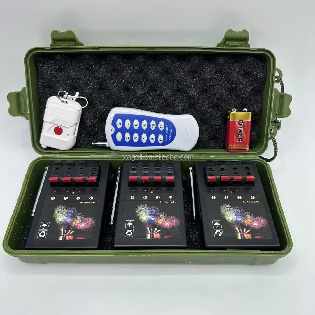 Wireless Sequential Remote Control Cold 12 10 Channels Consumer 500m ...