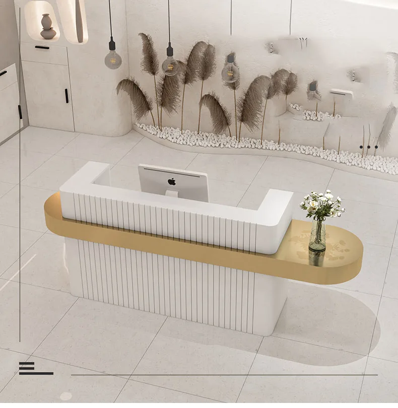 Modern Cash Table Register Retail Wooden Counter Cashier