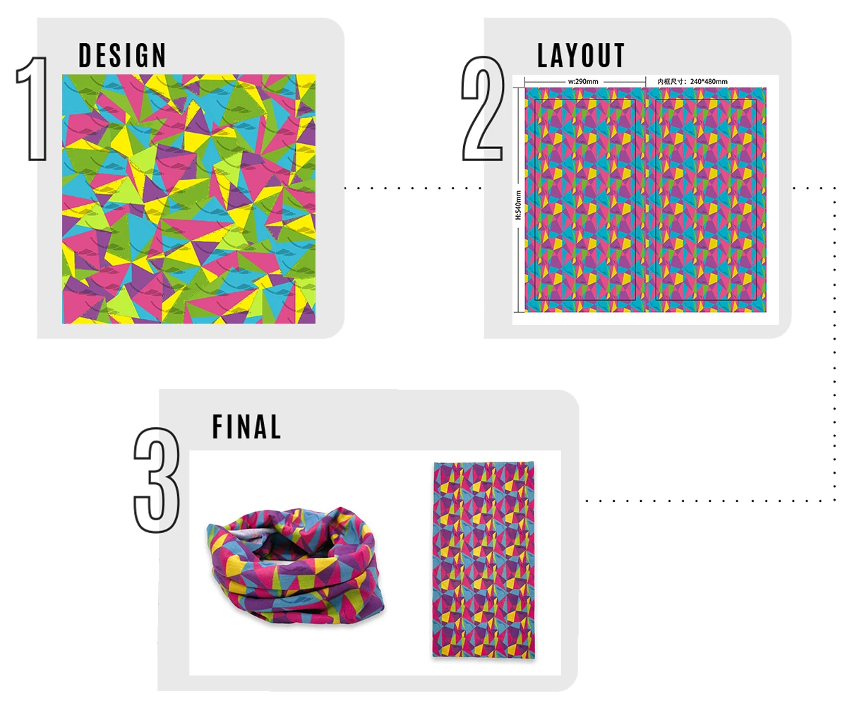 Custom All over Print Logo Snood - Multifunctional Headwear