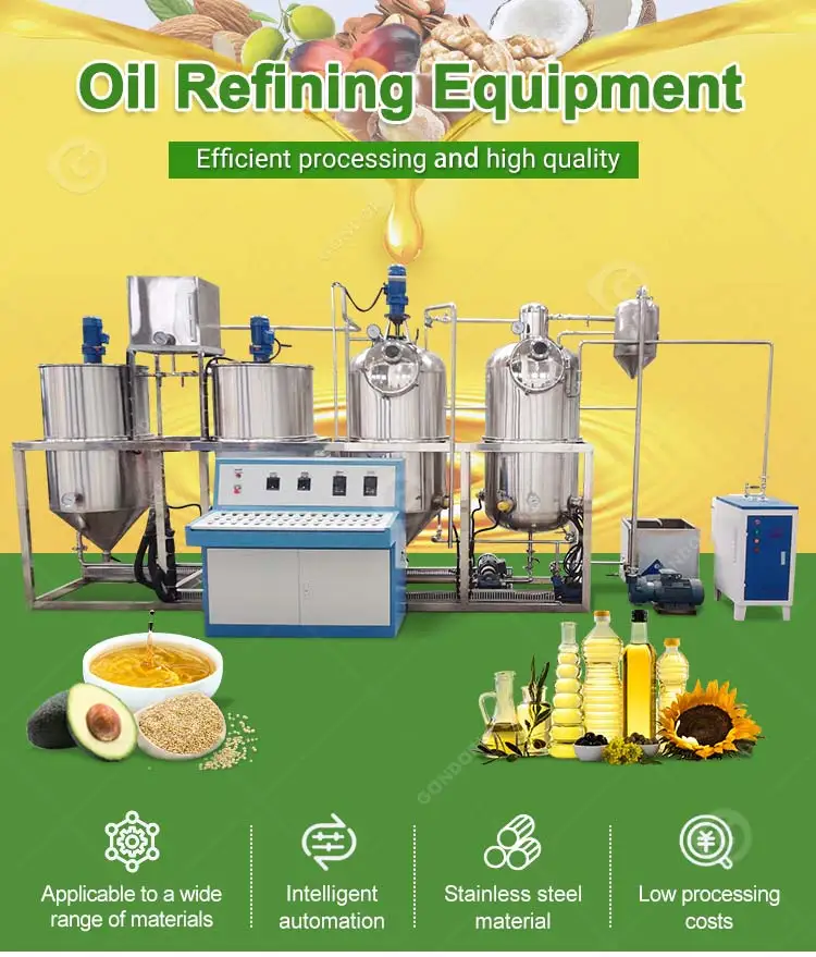 Small Automatic Scale Palm Oil Processing Farm Equipment Refining ...