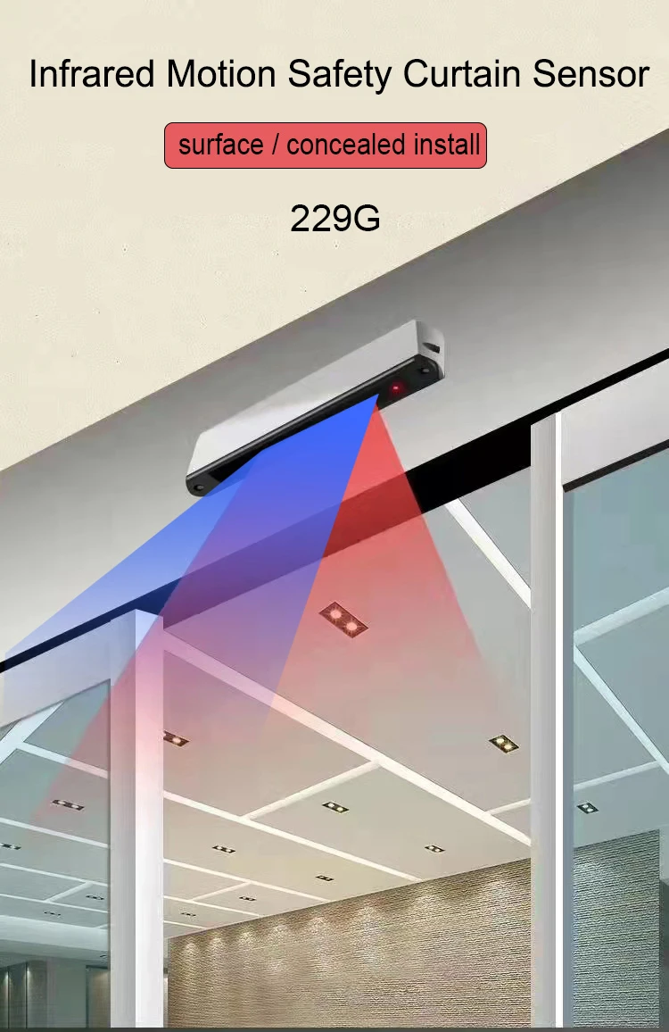 Hidden Installation Automatic Corridor Door Detector Infrared Monitored ...