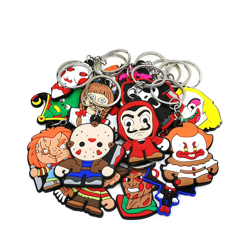 Pvc Keychain Horrible Movies Cartoon Character Key Holder Horror Series ...