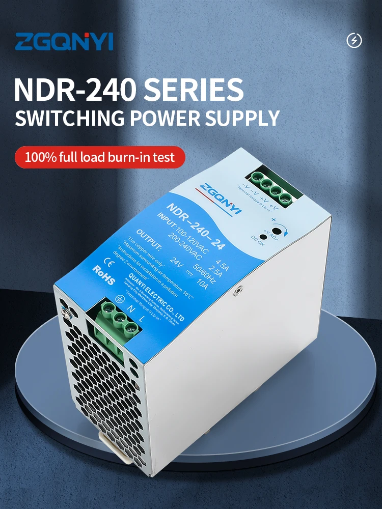 Electronic Power Supply Ndr-240w-24v Ndr Din Rail Series Smps Din Rail ...