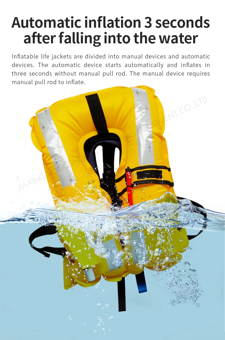 Automatic Inflatable Life Jacket 150N Double Chamber
