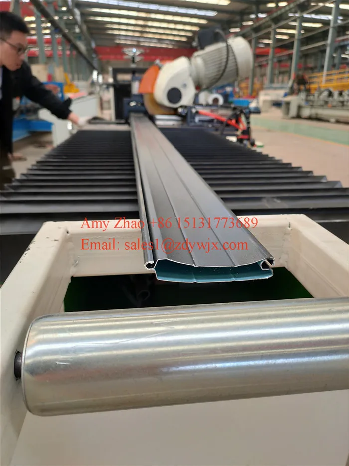 55 77 Fireproof Security Shutter Door Machine Pu Rolling Shutter Door Slats Roll Forming Machine ...