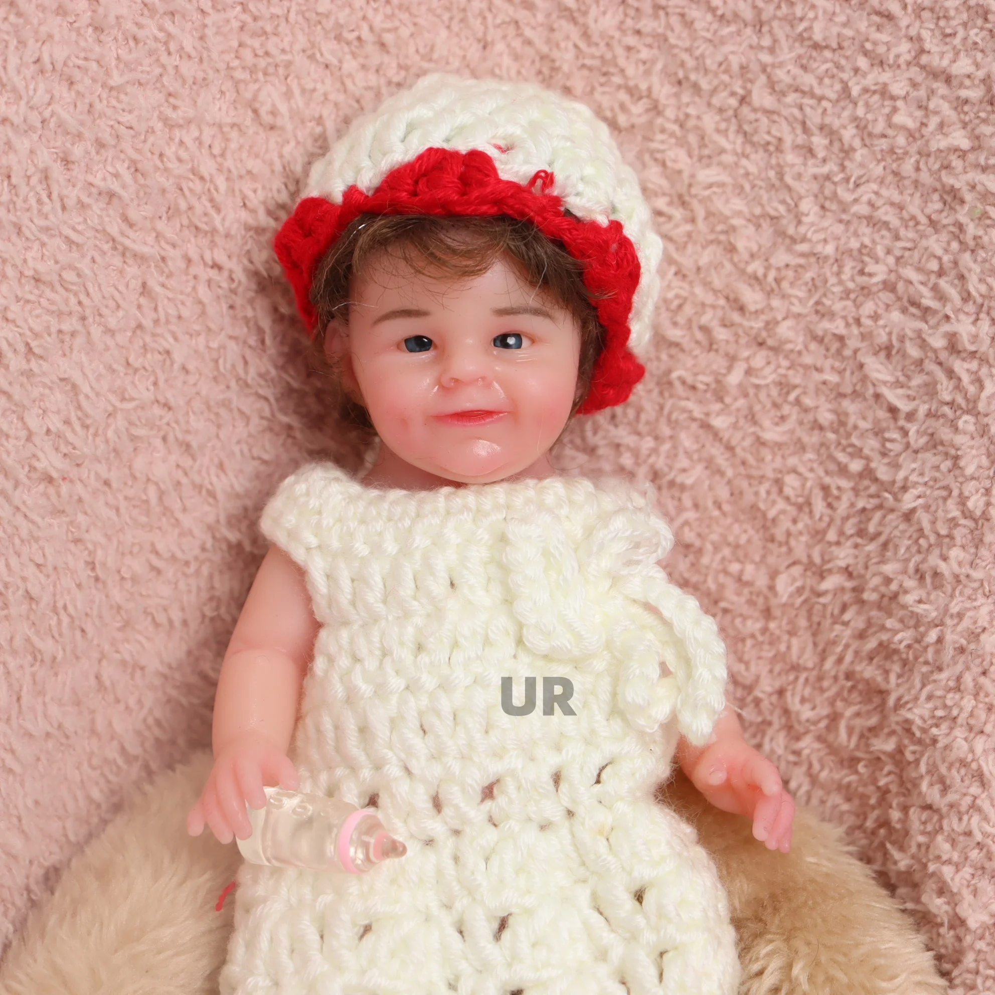 16cm 6.5" Thumb Doll Silicone Mini Reborn Baby Dolls Handmade so Cute Sleeping Palm Dolls ...