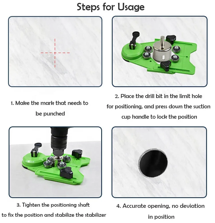 Jig Fixture Adjustable Diamond Hole Cutter Centering Locator Holder ...