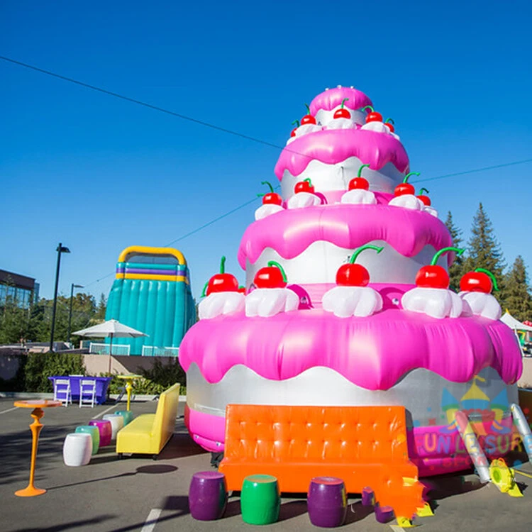 Giant Inflatable Cherry Cake - Perfect Birthday Decoration