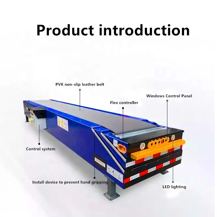 Mobile Transfer Container Retractable Belt Conveyors