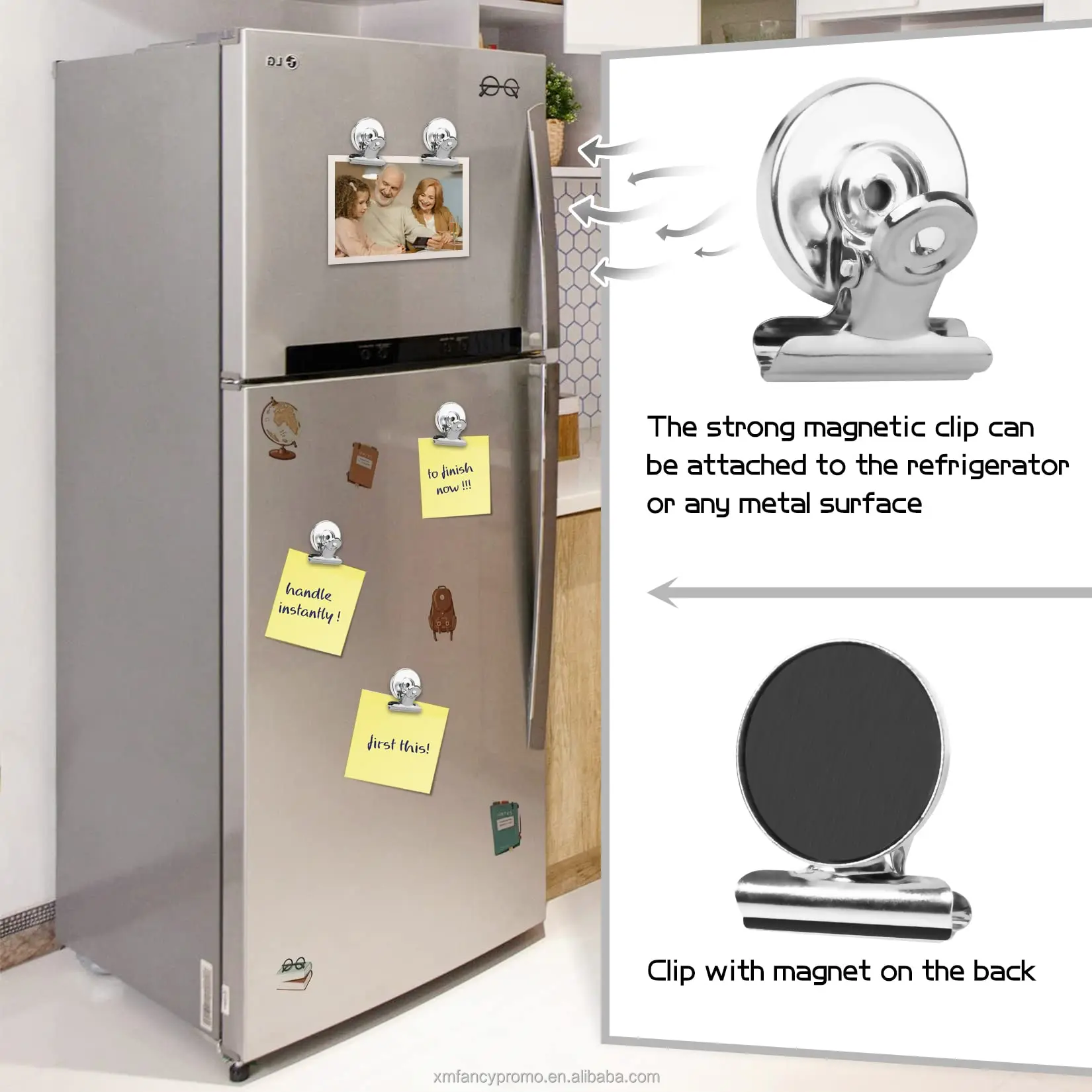 Fancy Fridge Refrigerator Magnets, Strong Magnetic Clips for Whiteboard ...