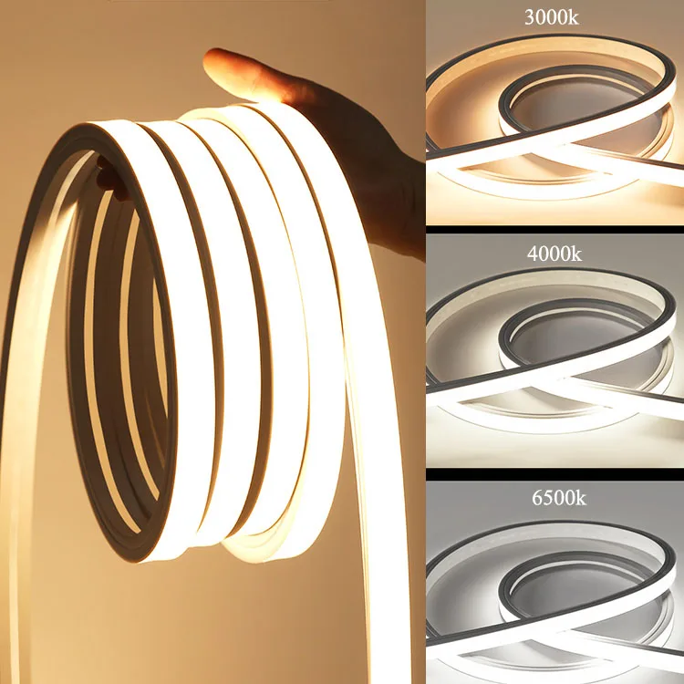 110v or 220v Dot Less Cob Strip 3000k 4000k 6500k 12x12mm Neon Tube ...