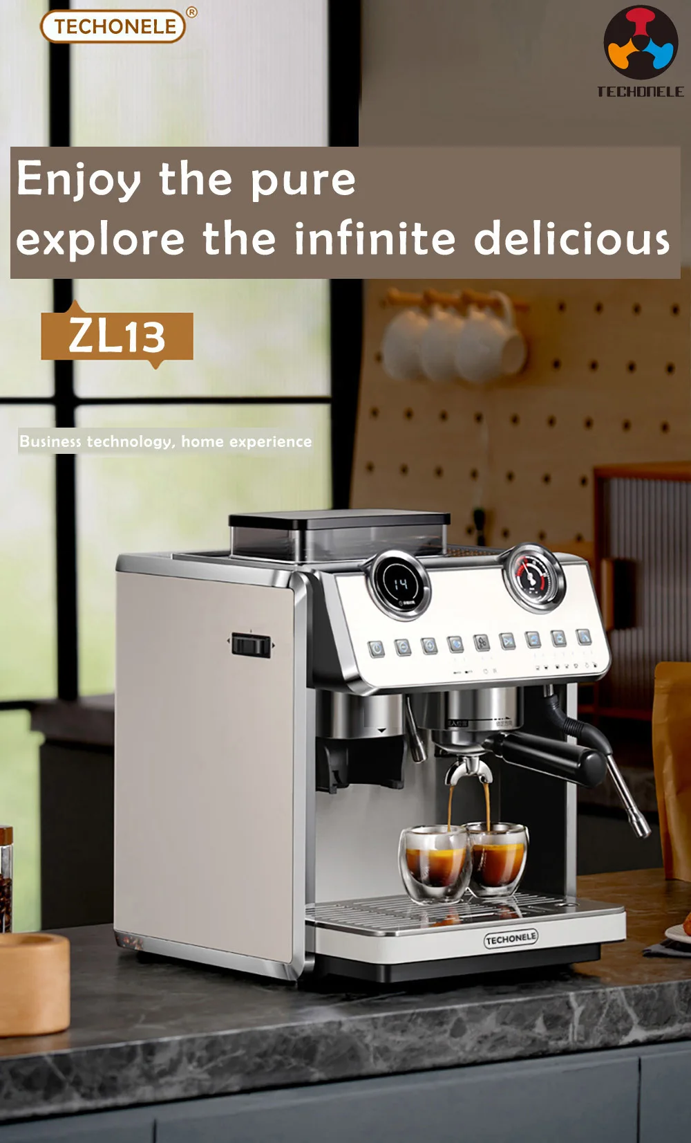20 Bar Top Quality Automatic Espresso Coffee Machine With Grinder ...