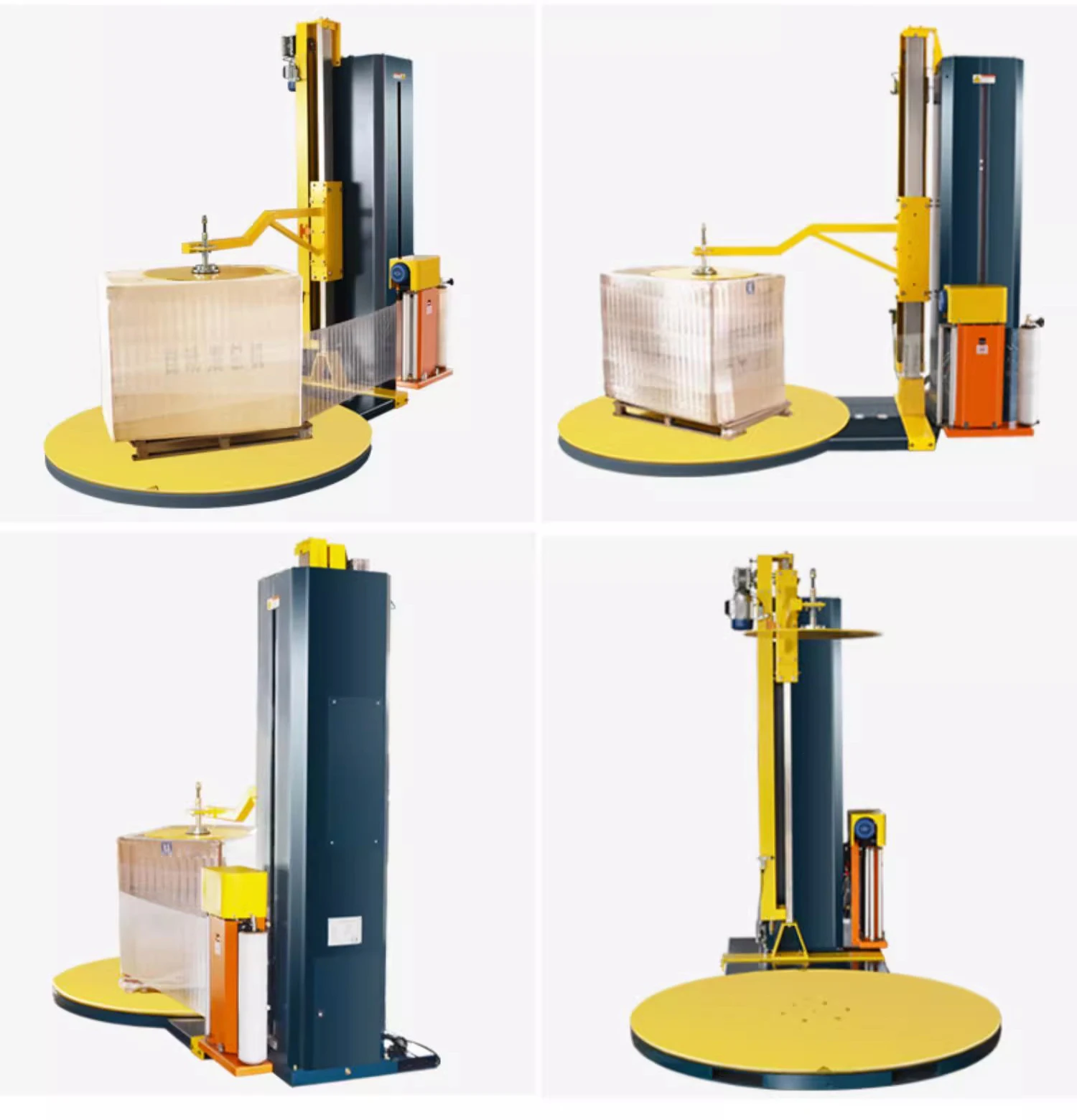 Automatic Pallet Stretch Film Wrapping Machine And Wrapper - Buy ...